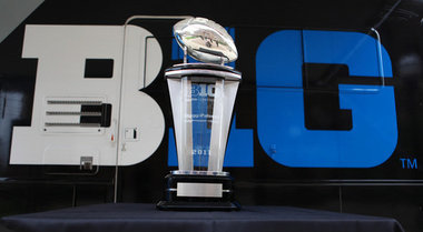 Big Ten Championship Trophy Going Stagg