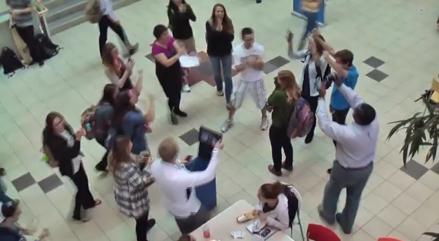 Distraction Of The Day: HUB Recycling Flash Mob