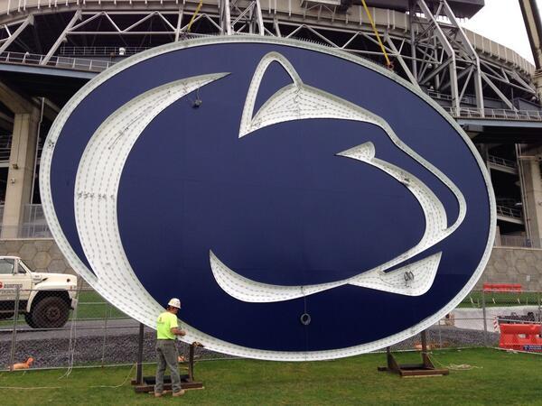 The New Beaver Stadium Scoreboards' LED Logos Are Gigantic/Awesome