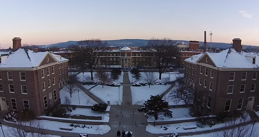 DOTD: Check Out This Aerial View Of A Snowy Penn State Campus