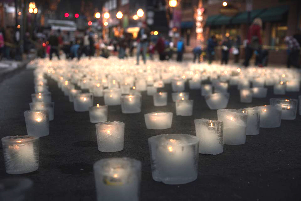 State College Breaks World Record For Largest Ice Luminary Display