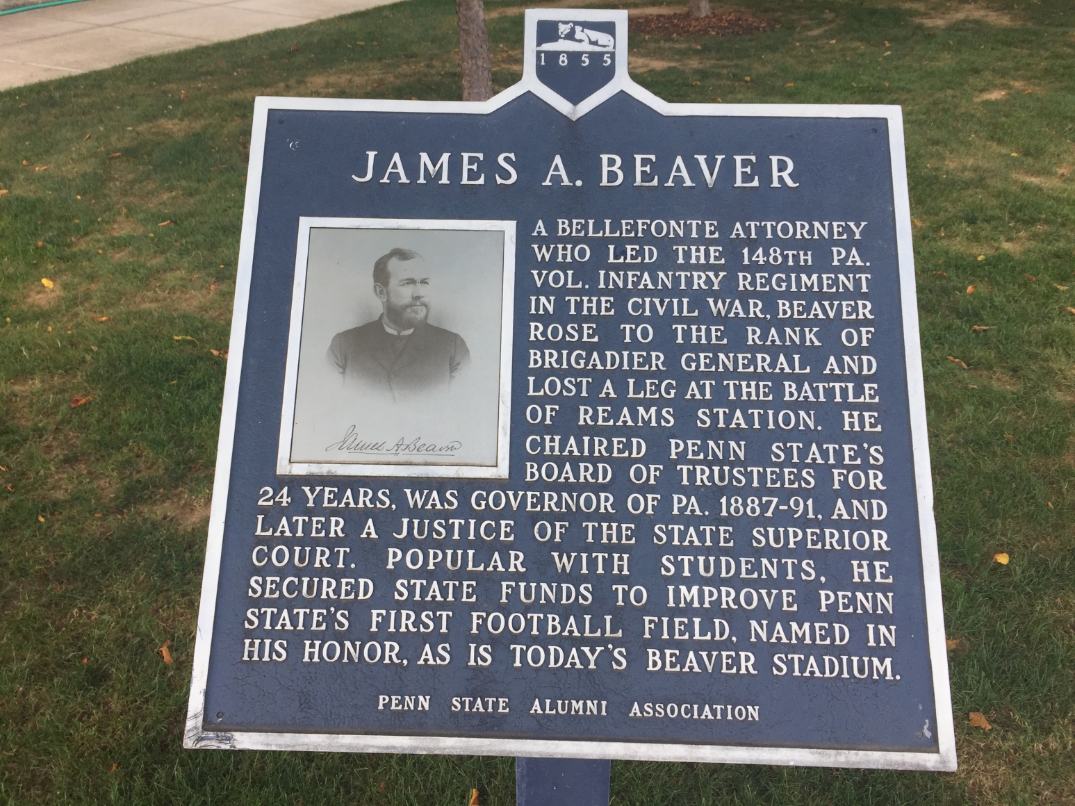 Stolen Bust Of Former Penn State President James Beaver Found On I-95 ...