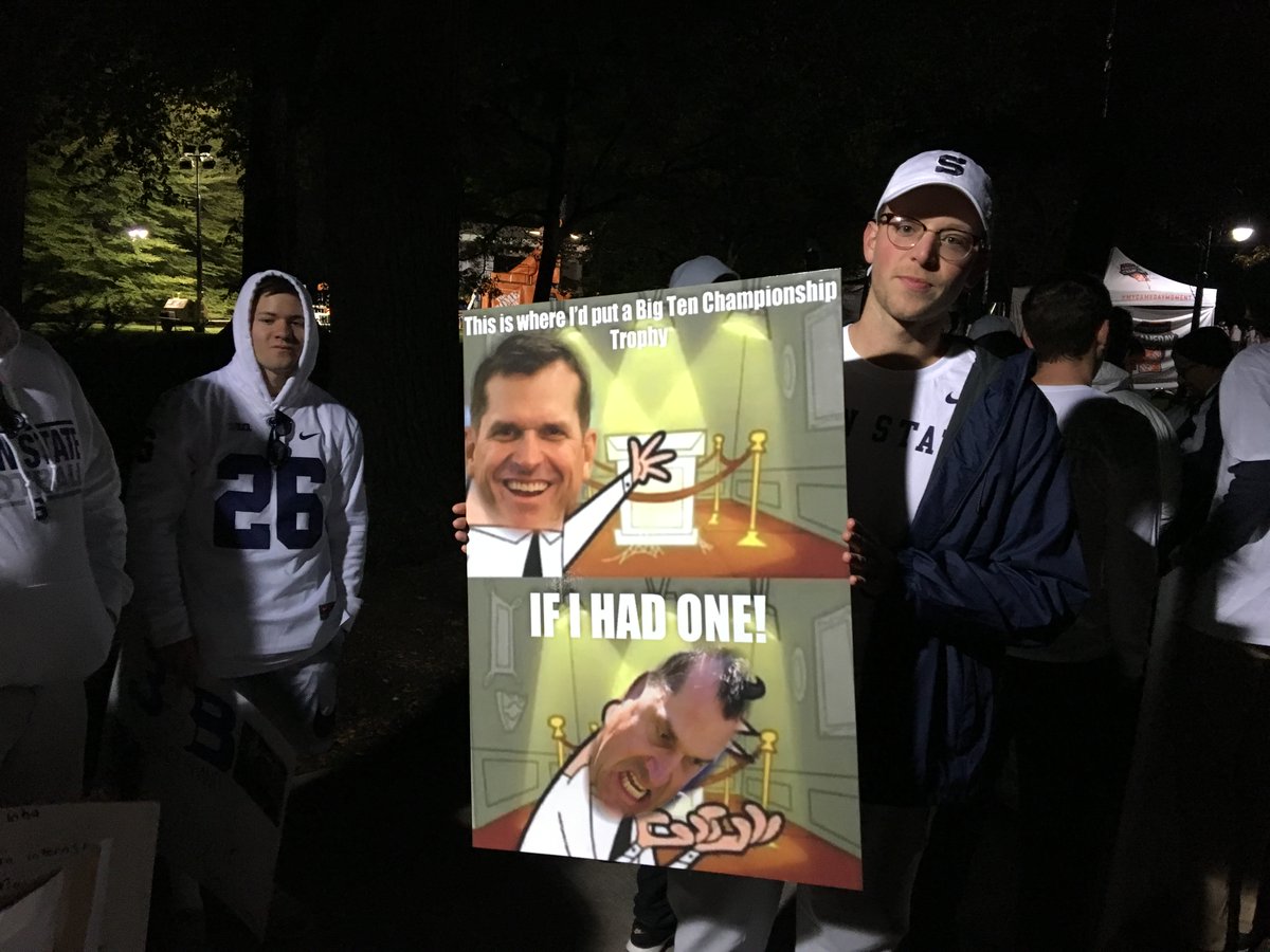 The Best College GameDay Signs From Penn State-Michigan | Onward State