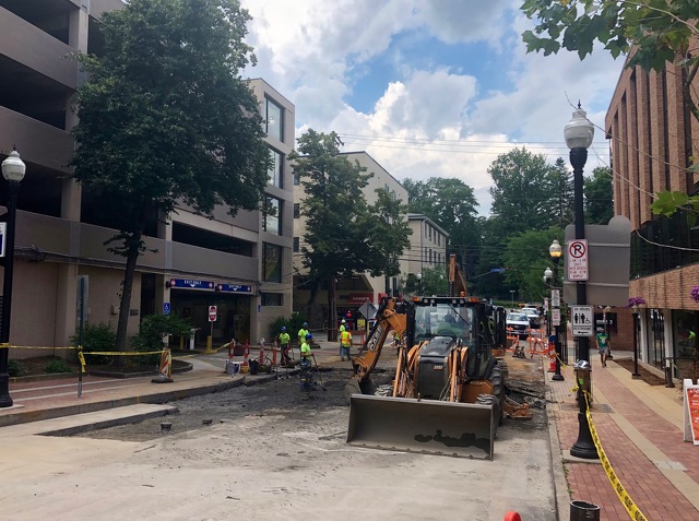 Road Work Continues After Water Main Break on Pugh Street | Onward State