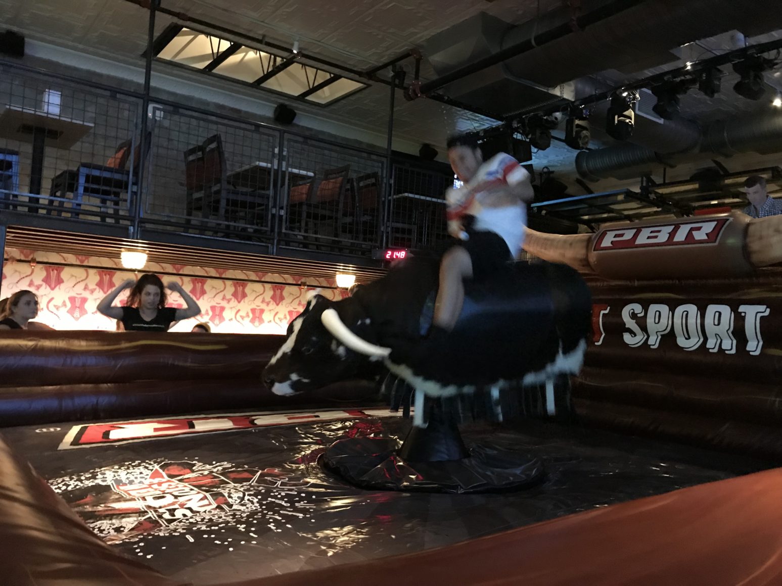 Mechanical Bull Riding Contest