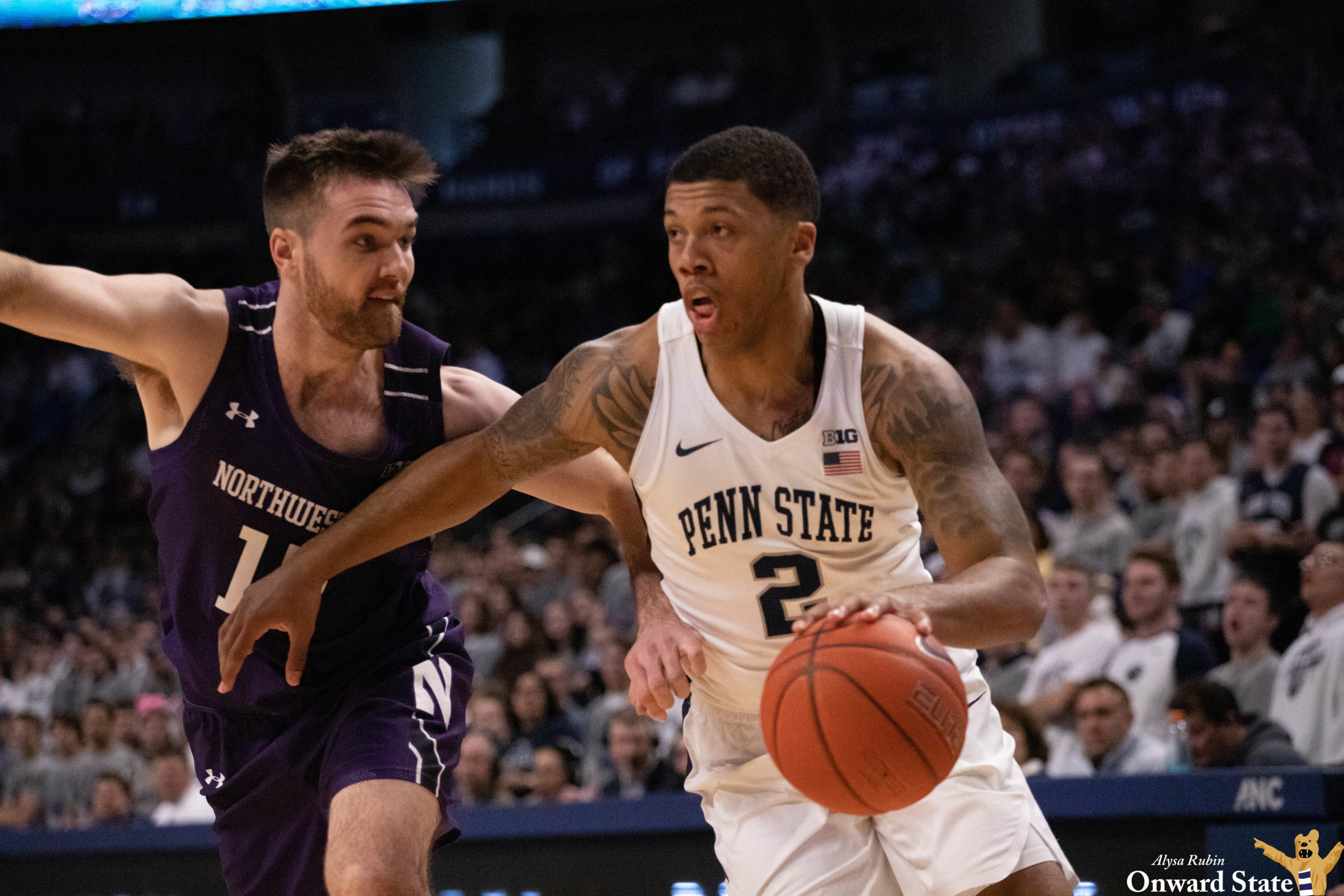 No. 13 Penn State Hoops Defeats Northwestern 77-61 To Win Eighth ...