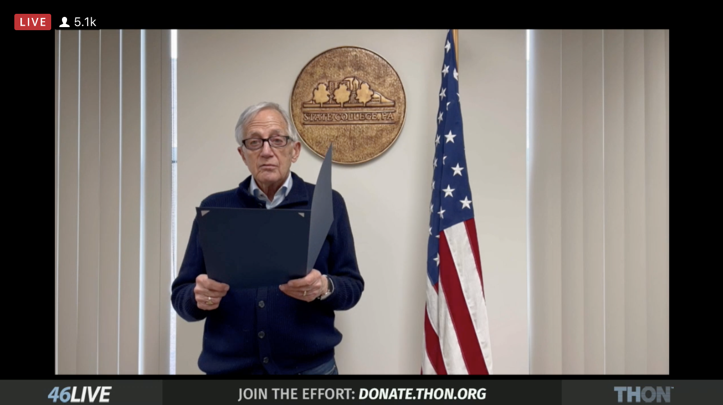 Mayor Ron Filippelli Officially Declares State College 'City Of THON ...