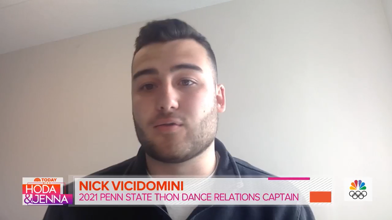 THON 2021 Dancer Relations Director Nick Vicidomini Tells His Story On Today Show | Onward State