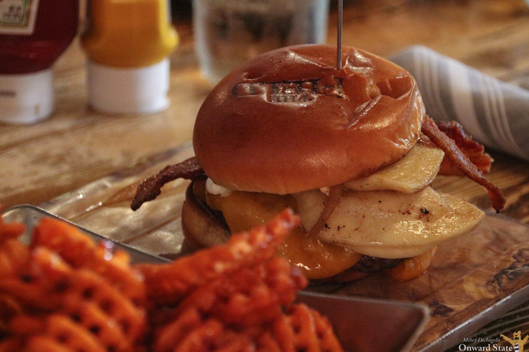 Cooking Up The Next Coaches Corner Burger At The Field | Onward State