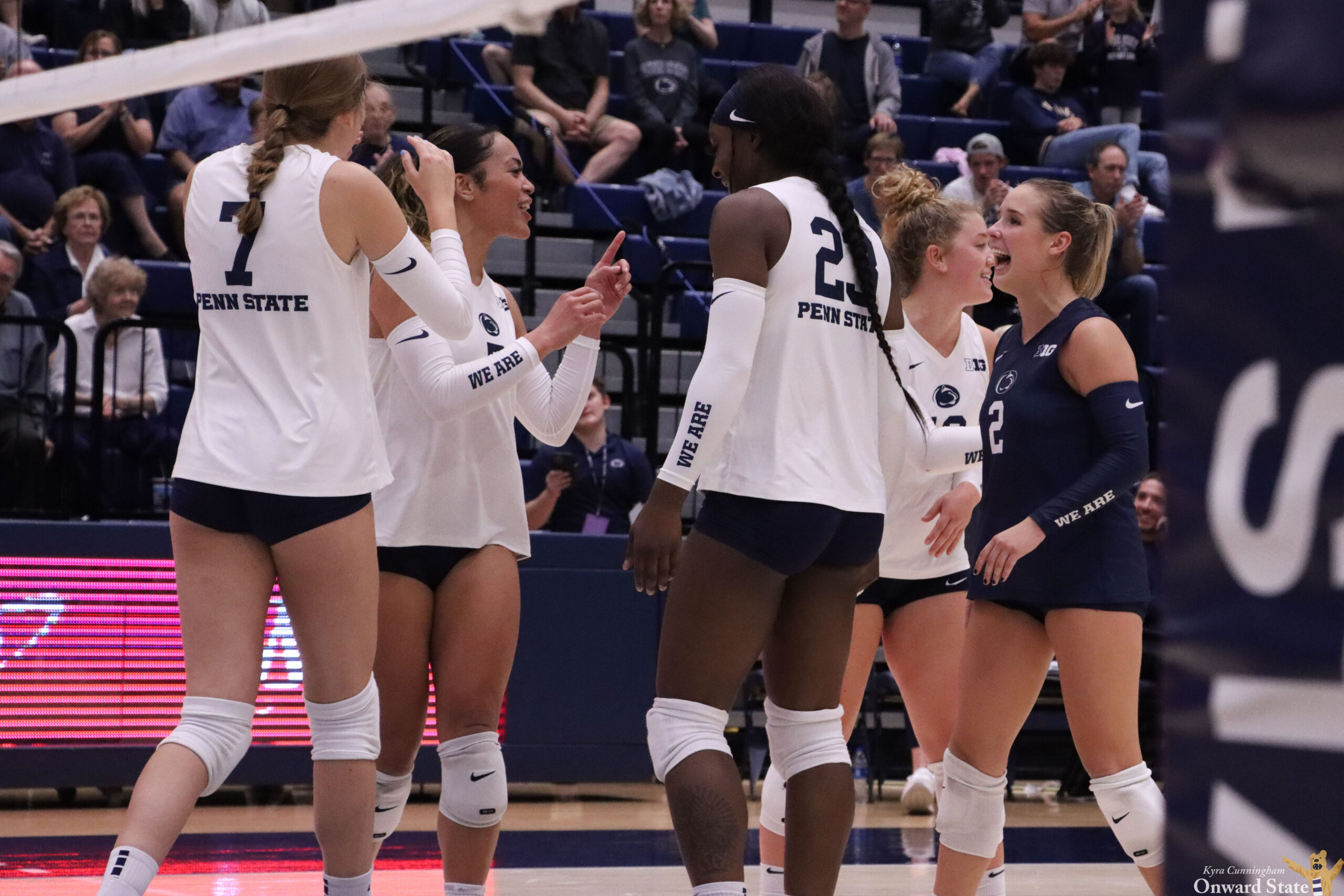 No. 11 Penn State Women's Volleyball Defeats Northwestern In Four Sets ...