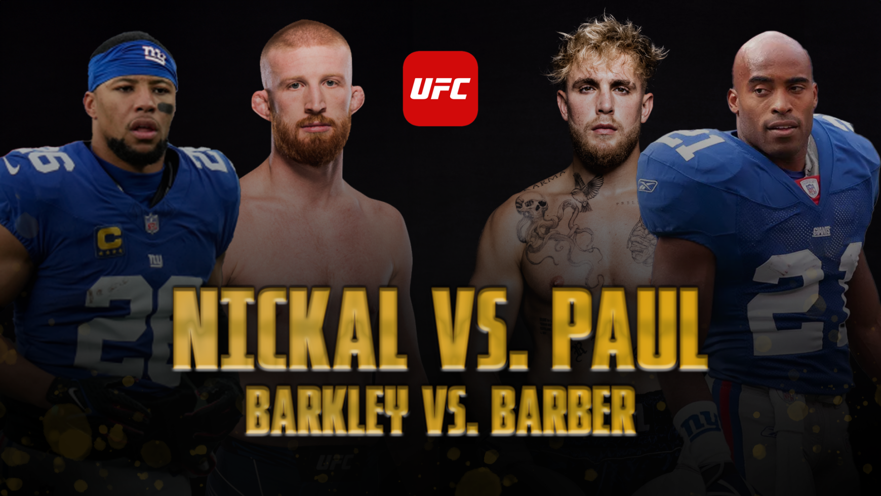 Saquon Barkley-Tiki Barber Fight To Open Bo Nickal UFC Bout June 21 ...
