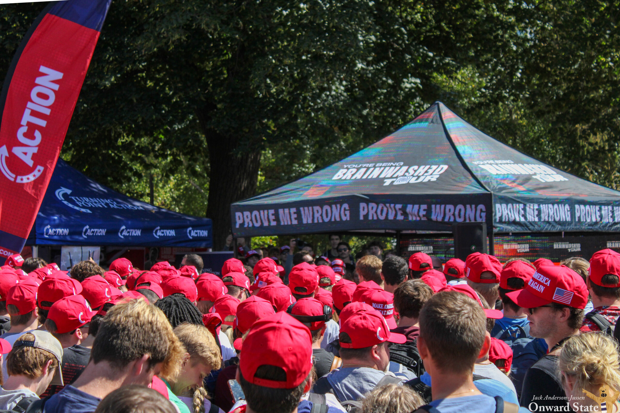 Turning Point USA Tour Draws Hundreds Of Supporters & Protesters To ...