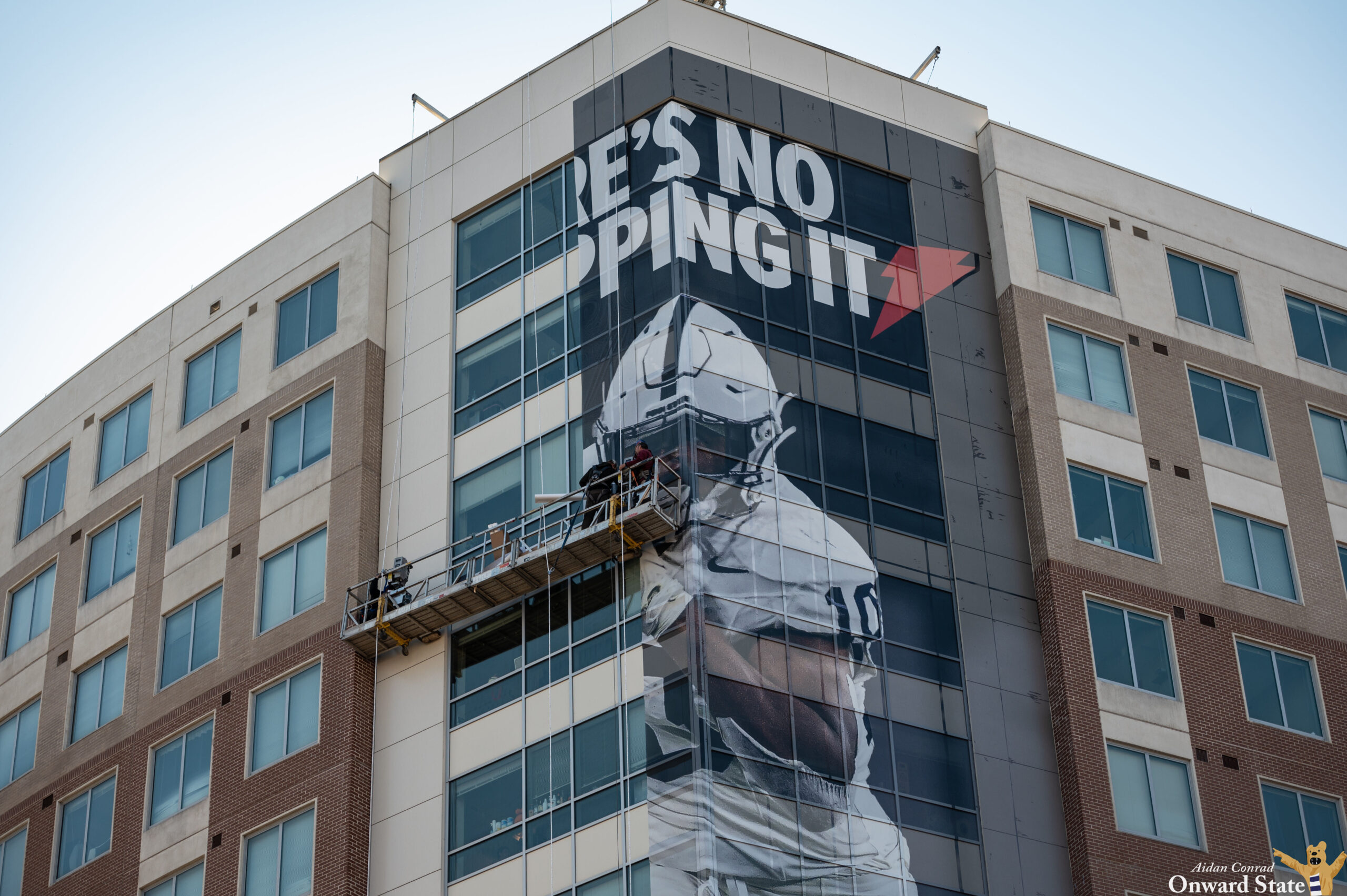 Nick Singleton Billboard Displayed On Downtown Apartment Building ...