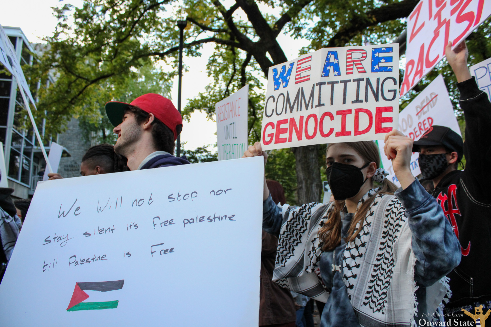 [Photo Story] Pro-Palestine Protesters March Through Downtown State ...