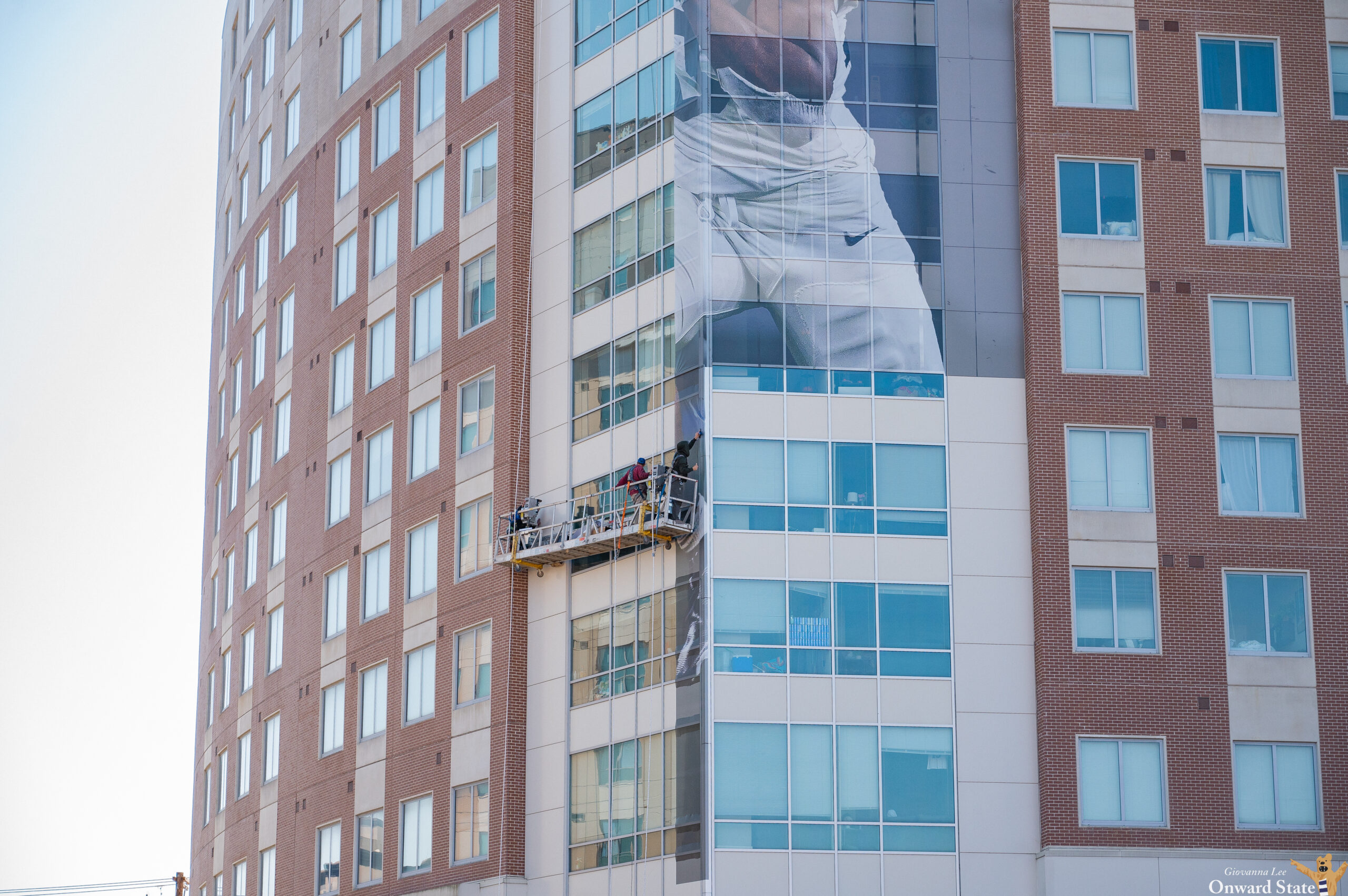 Nick Singleton Billboard Displayed On Downtown Apartment Building ...