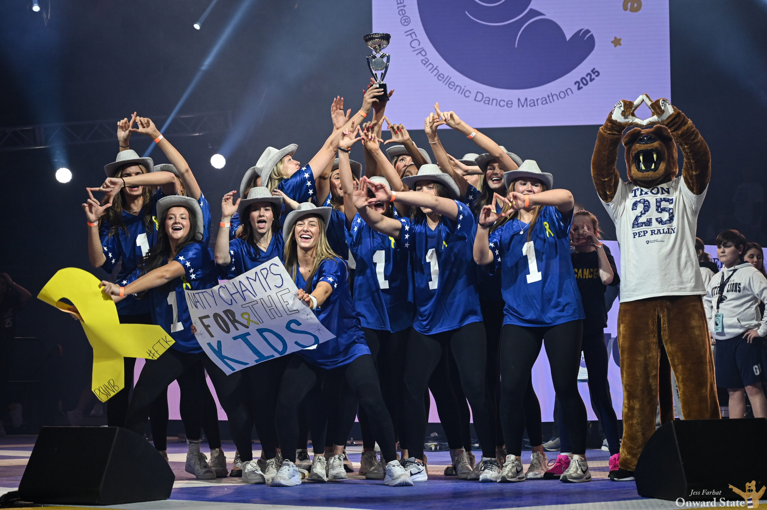 Women's Volleyball Takes Home THON 2025 Pep Rally Trophy As Athletes ...