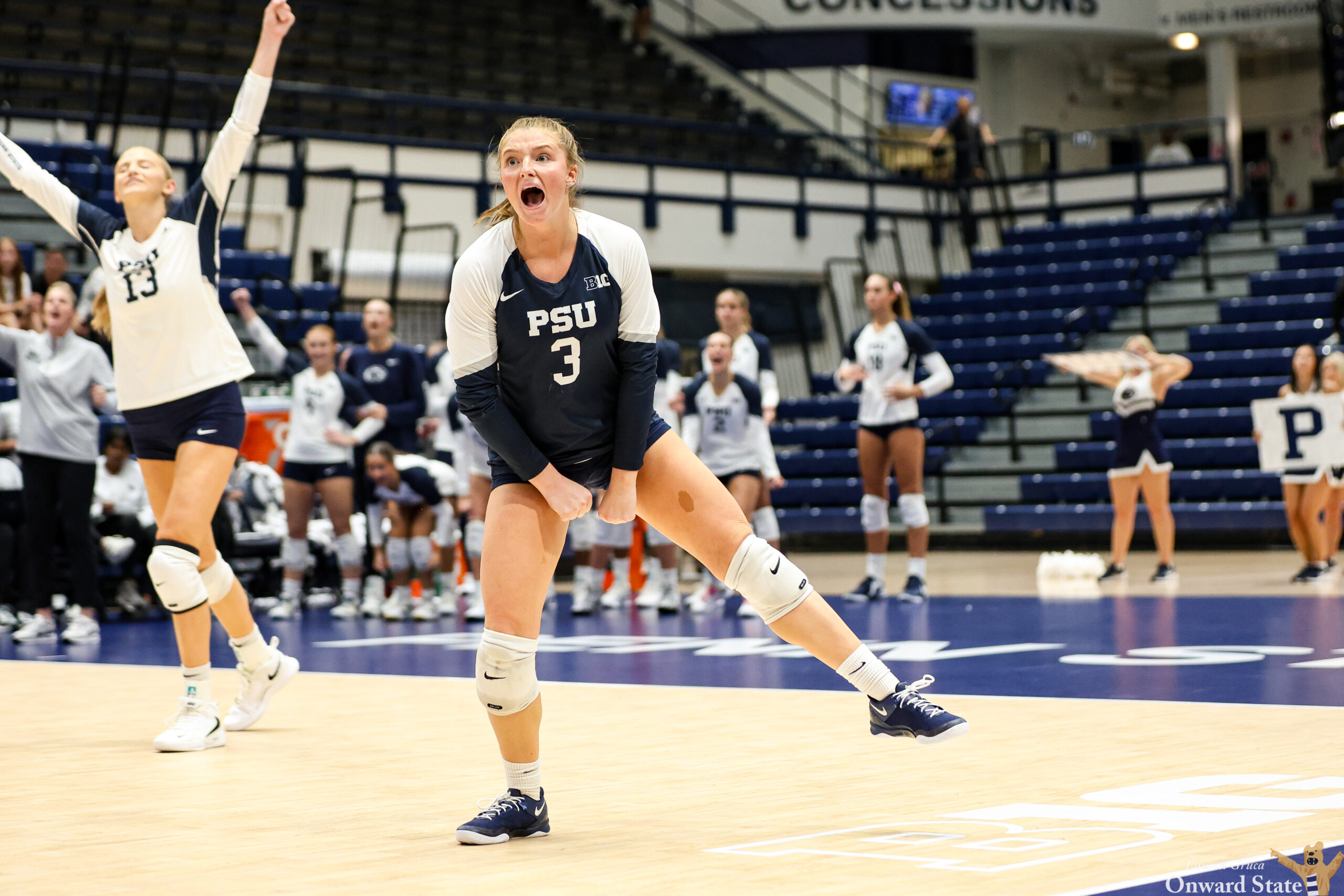 No. 13 Penn State Women's Volleyball Rallies To Beat Princeton in Five ...